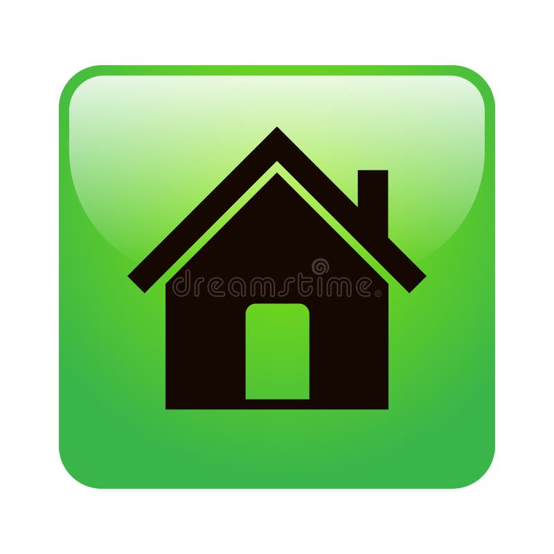 Home icon button stock vector. Illustration of insurance - 158711764