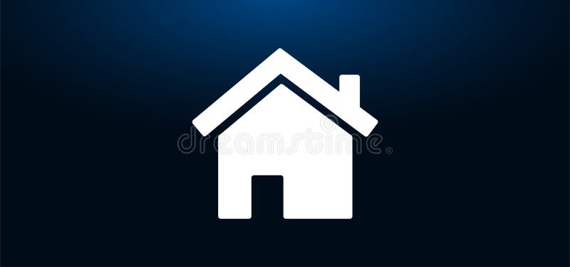 Home Icon Blue Background