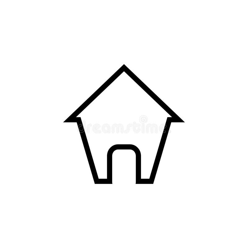 Home Icon Design, Home Button, Home Icon Vector. Black House Icon for ...