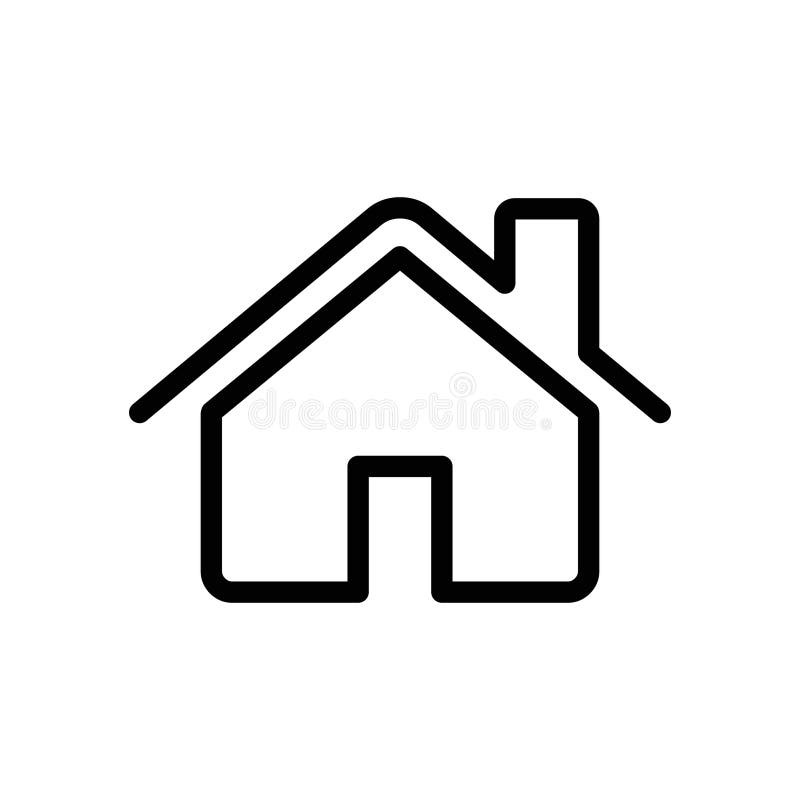 Home Icon Design in Filled and Outlined Style Stock Vector ...
