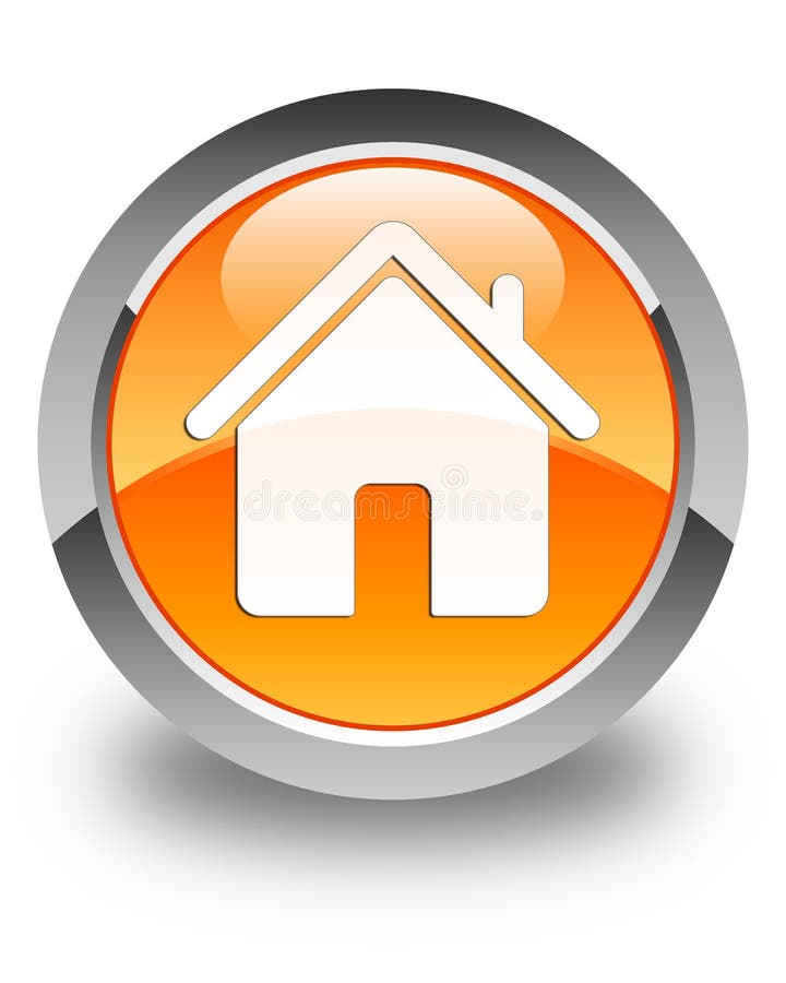 Home Icon Glassy Cyan Blue Round Button Stock Illustration ...