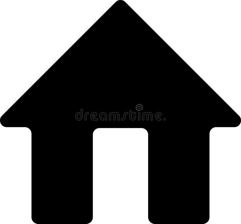 Home Icon. House Icon Vector Illustration Stock Vector - Illustration ...