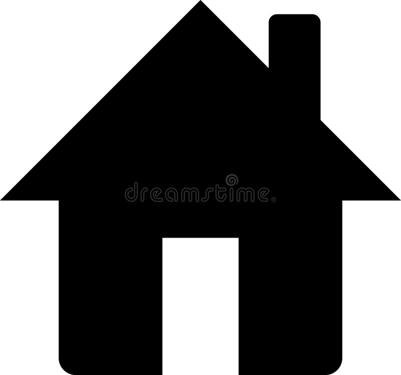 Home Icon. House Icon Vector Illustration Stock Vector - Illustration ...