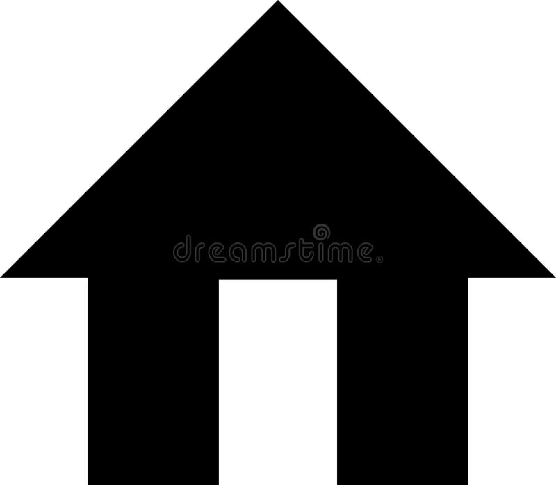 Home Icon. House Icon Vector Illustration Stock Vector - Illustration ...