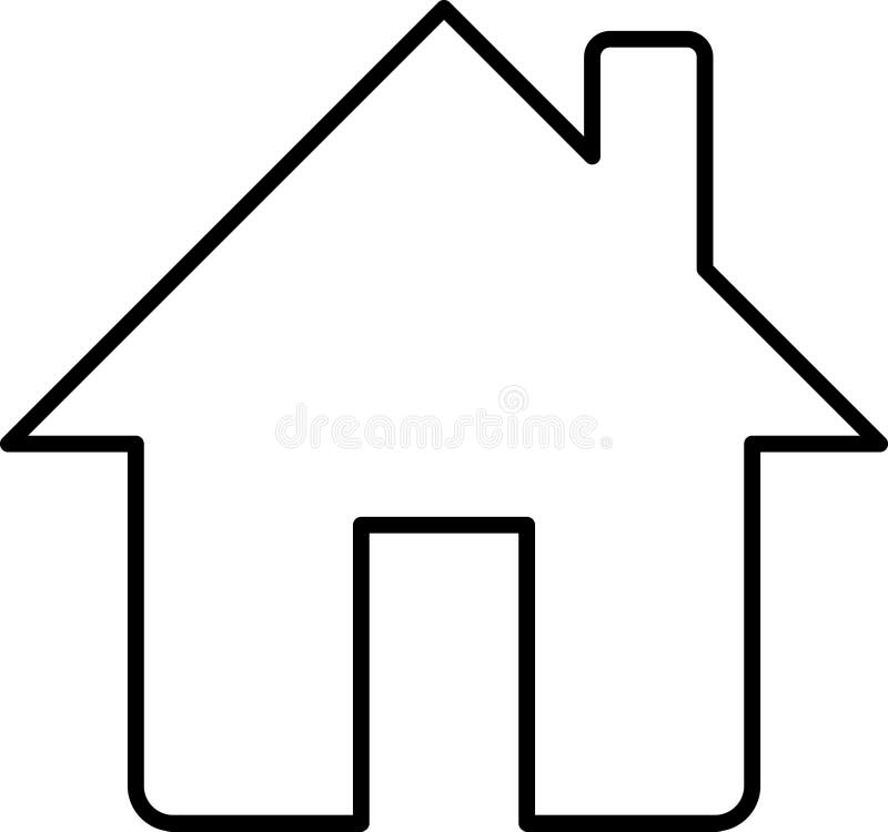 Home Icon. House Icon Vector Illustration Stock Vector - Illustration ...