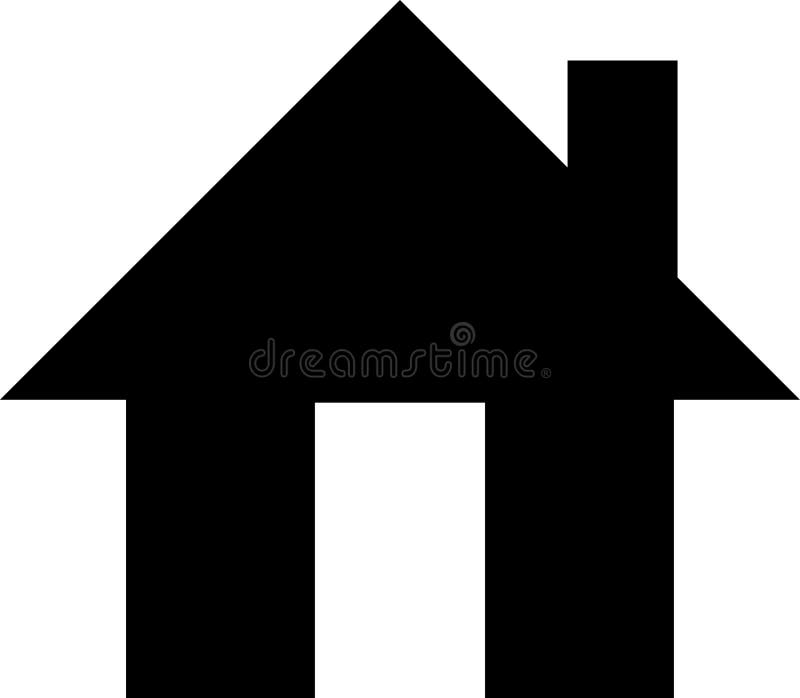 Home Icon. House Icon Vector Illustration Stock Vector - Illustration ...