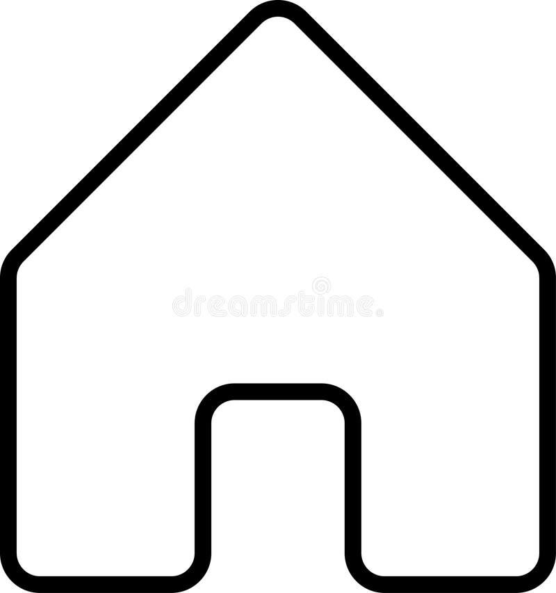 Home Icon. House Icon Vector Illustration Stock Illustration ...