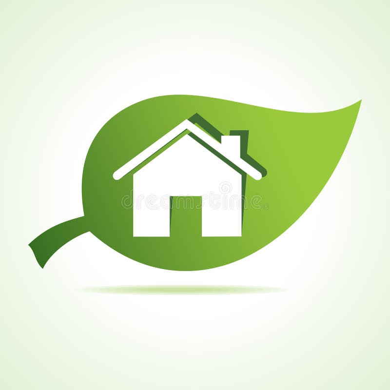 Eco friendly home stock vector. Illustration of conservation - 41693021