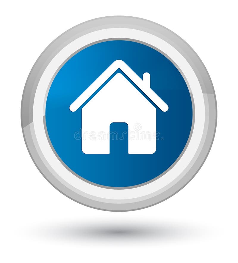 Home Icon Prime Blue Round Button Stock Illustration - Illustration of ...