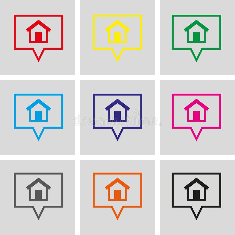 Home Icon Stock Vector Illustration Flat Design Stock Vector ...