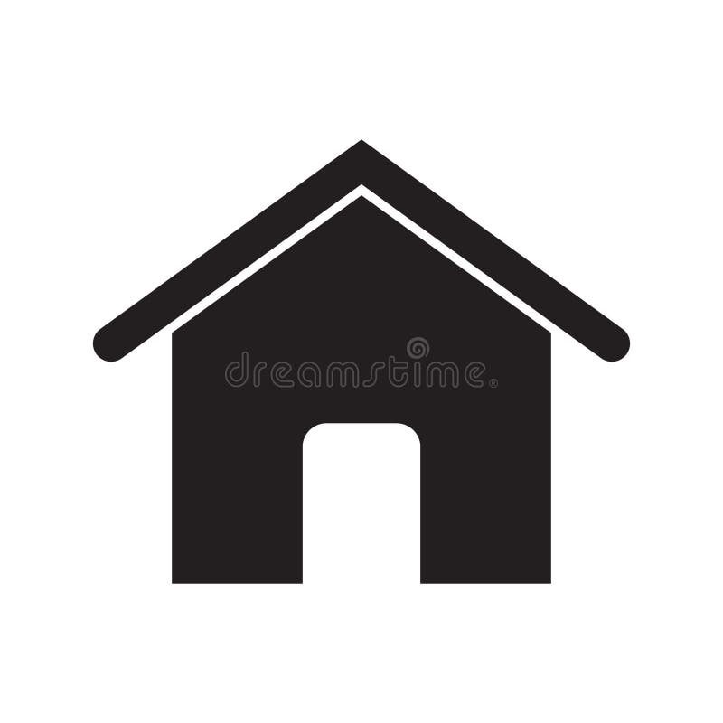 Home Icon Vector, House Icon. Home Symbol Vector Sign Isolated on White ...