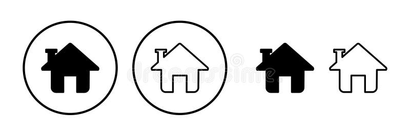 Home Icon Vector. House Vector Stock Vector - Illustration of homepage ...