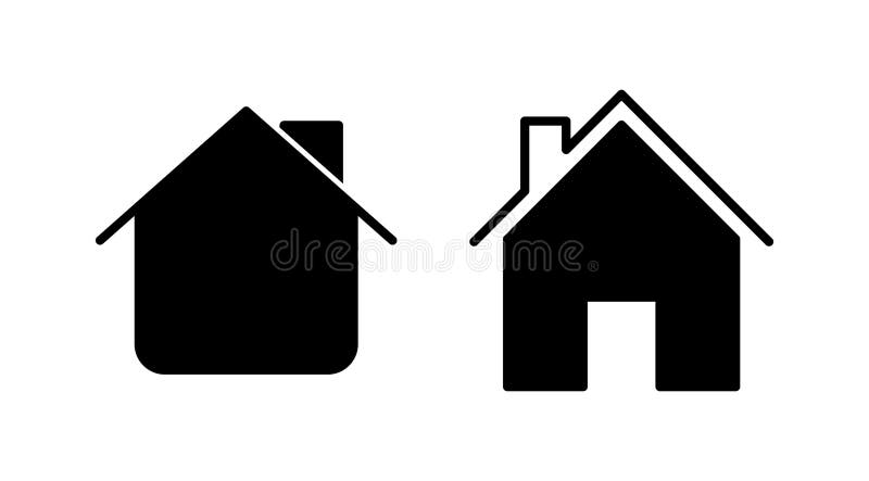 Home Icon . House Vector Icon Stock Vector - Illustration of entrance ...