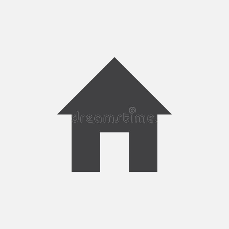 Home Icon Vector Illustration Isolated on White . Stock Vector ...