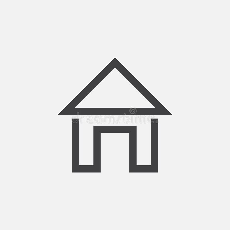 Home Icon Vector Illustration Isolated on White . Stock Vector ...