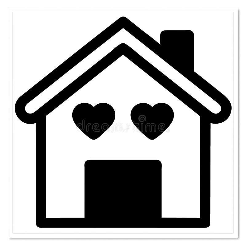 Home Icon . Real Estate Symbol. Stock Illustration - Illustration of ...
