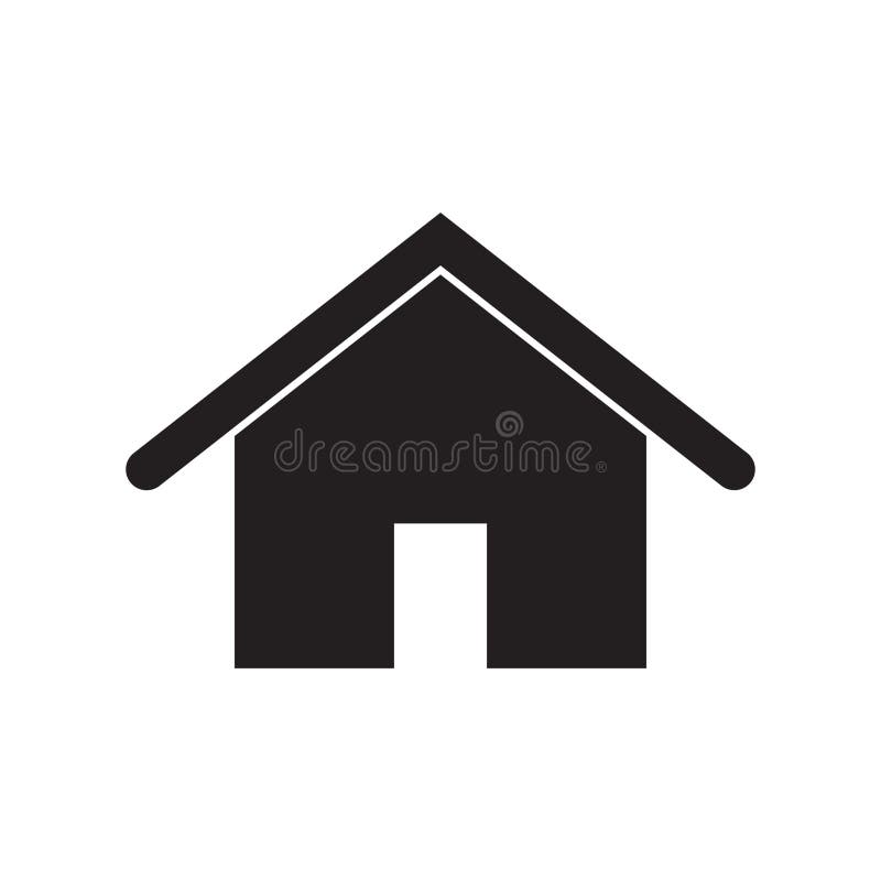 Home Icon Vector, House Icon. Home Symbol Vector Sign Isolated on White ...