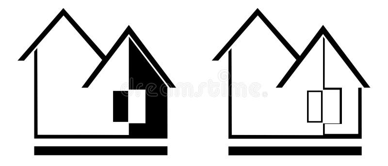 Home Icon for Webisite and Application. House Illustration with ...