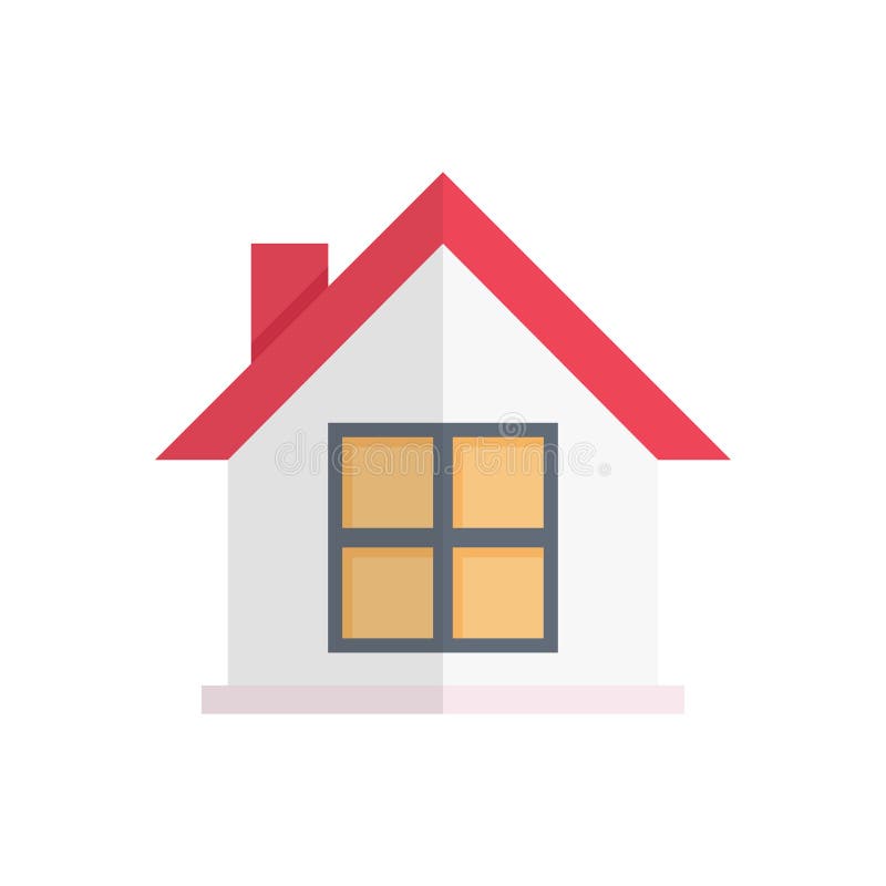 Home flat color icon stock vector. Illustration of graphic - 193937893
