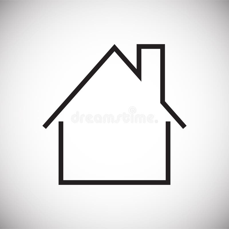 Home Icon on White Background for Graphic and Web Design, Modern Simple ...