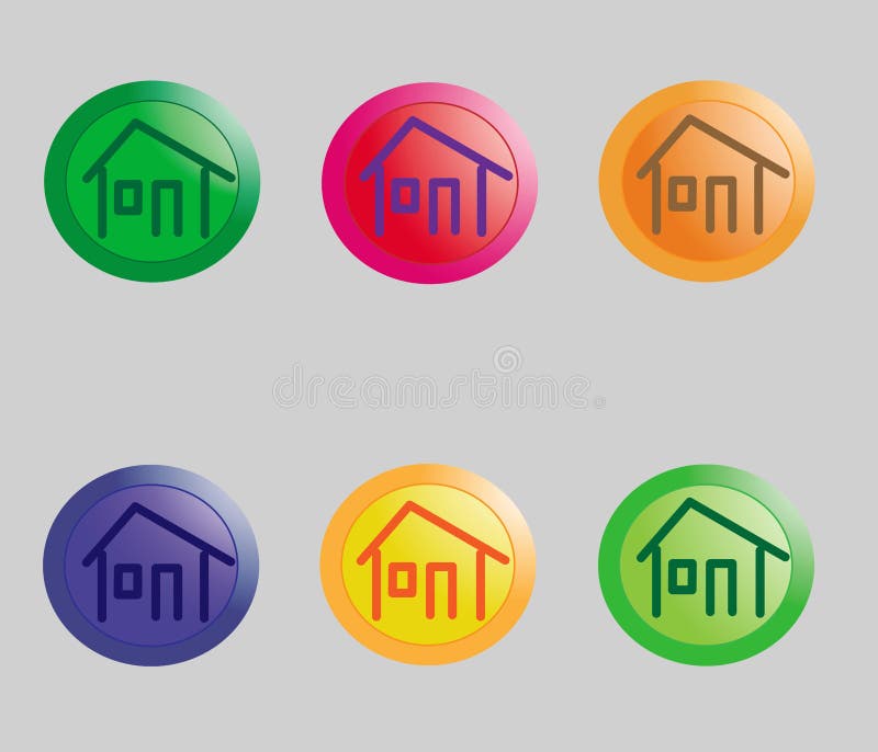 Home icons stock vector. Illustration of graphic, information - 17779385