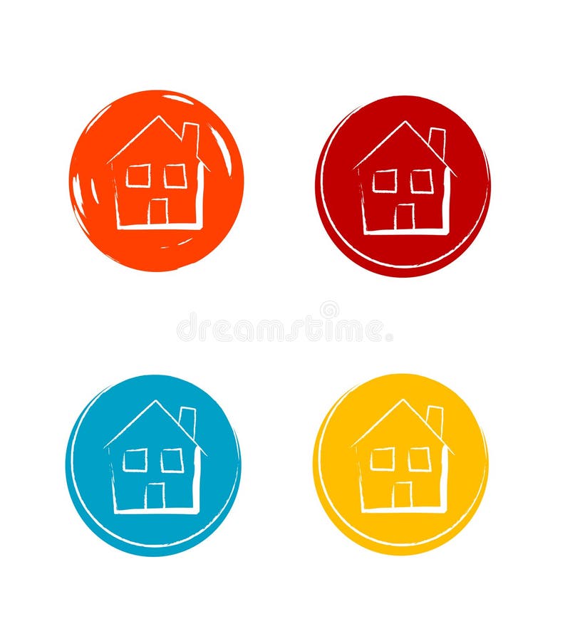 Home icons stock illustration. Illustration of building - 8451788
