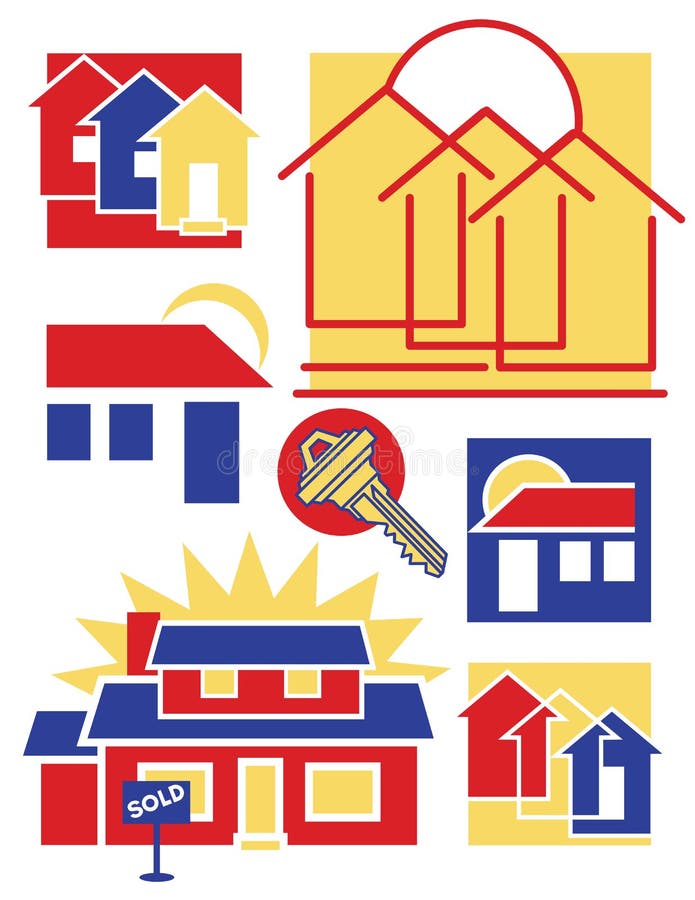 Home Icons Collection 3 stock vector. Illustration of construction ...