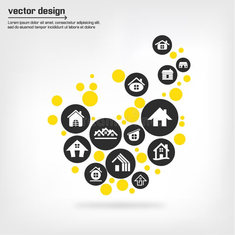 Home icons concepts stock vector. Illustration of home - 56819818