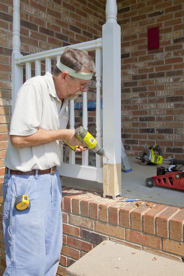 Carpenter repairs stock photo. Image of active, planks - 6451380