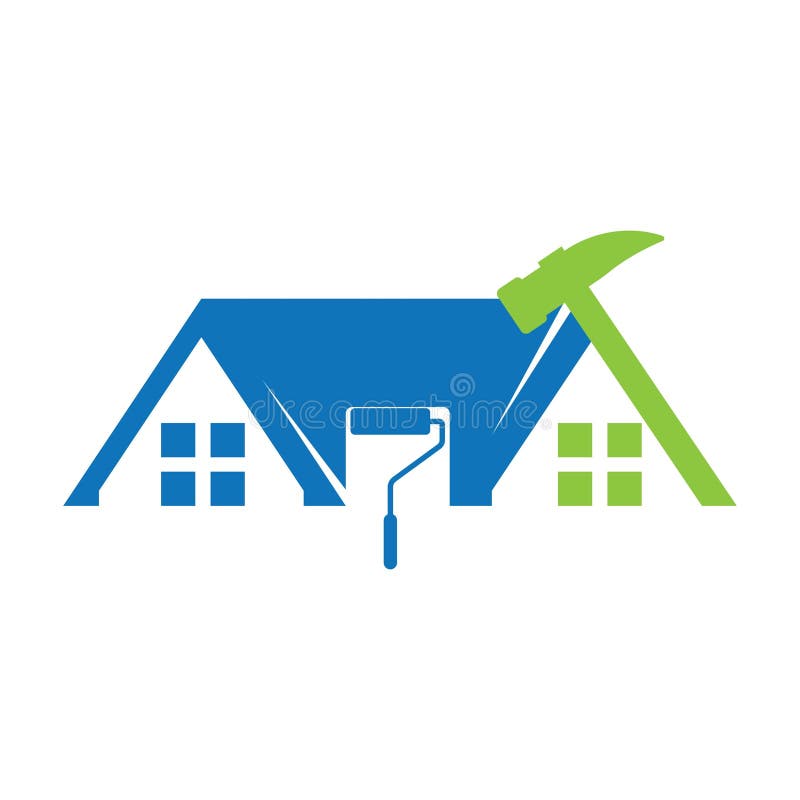 Home Improvement Logo Vector. Home Repair Logo Stock Illustration ...