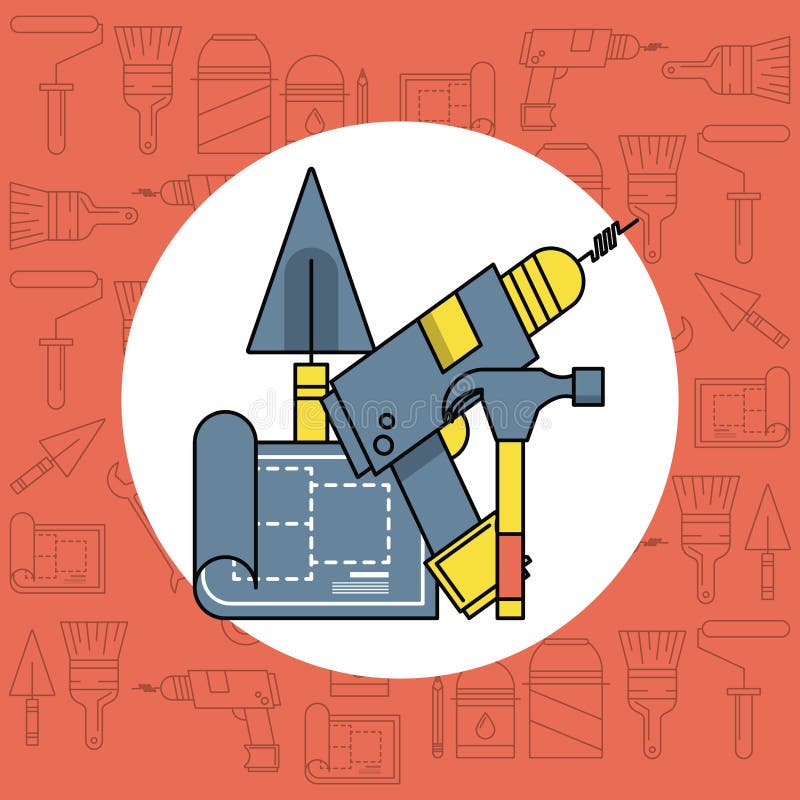 Home improvement and tools stock vector. Illustration of tools - 145452928