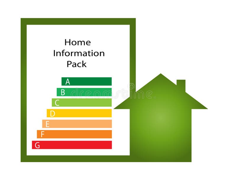Home Information Pack Emblem Stock Illustration - Illustration of roof ...