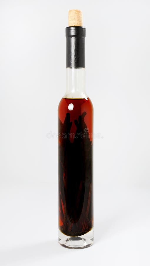 Home Infused Vanilla Beans in Vodka Stock Photo - Image of infuse ...