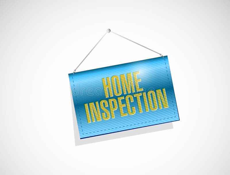 Home Inspection Banner Illustration Design Stock Illustration ...