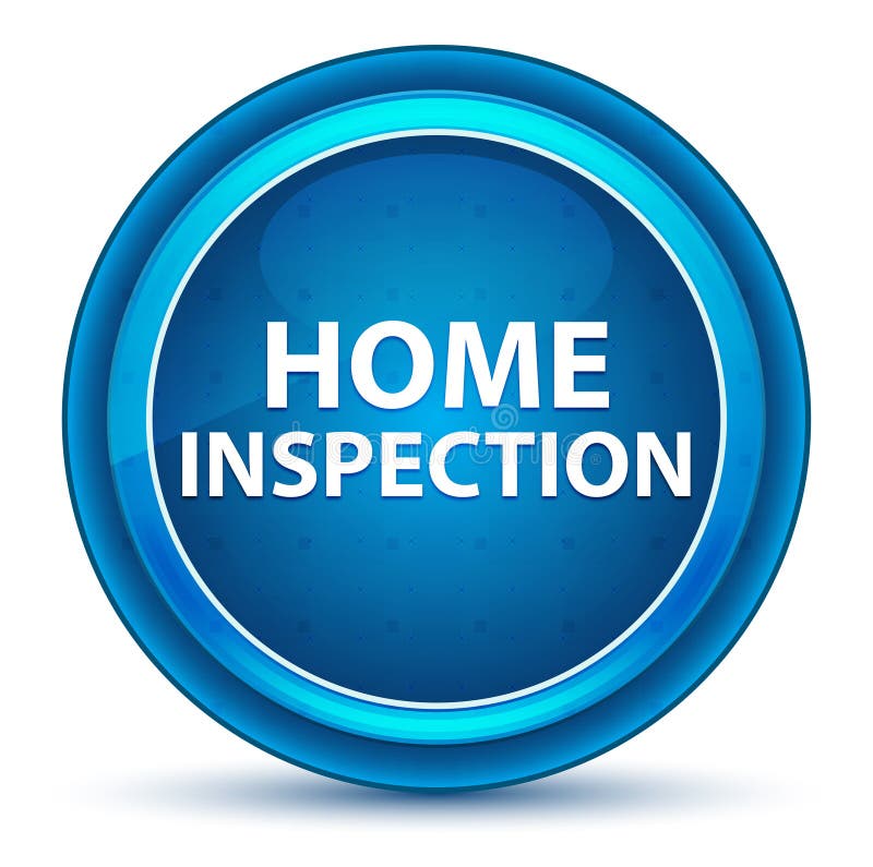 Home Inspection Eyeball Blue Round Button Stock Illustration ...