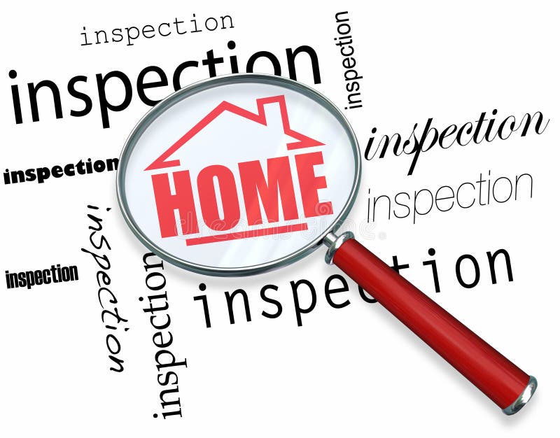 Home Inspection - Magnifying Glass Stock Illustration - Illustration of ...