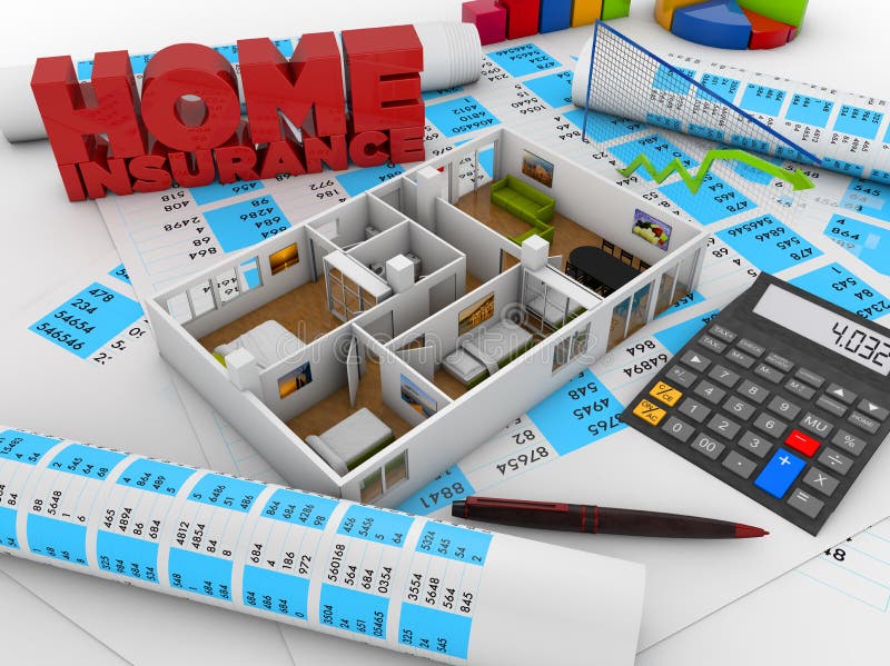 Home insurance stock illustration. Illustration of residential - 27614859