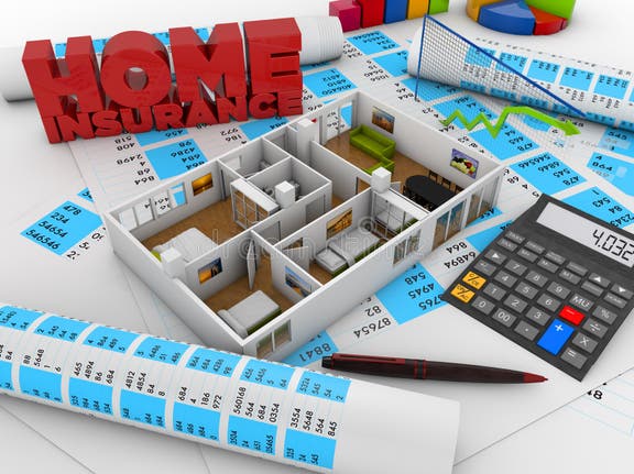 Home insurance stock illustration. Illustration of rooms - 51795083