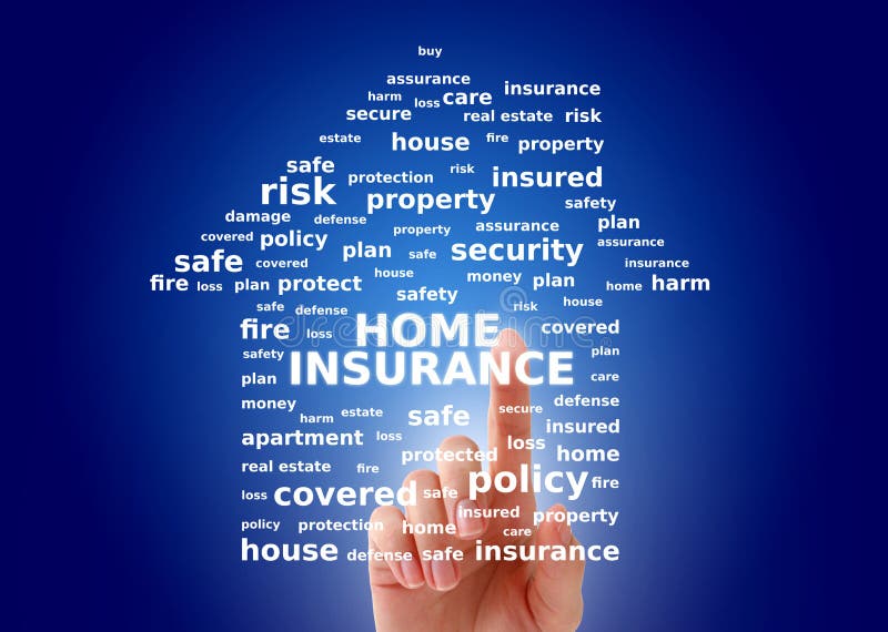 Home insurance concept stock image. Image of female, rain - 24562521