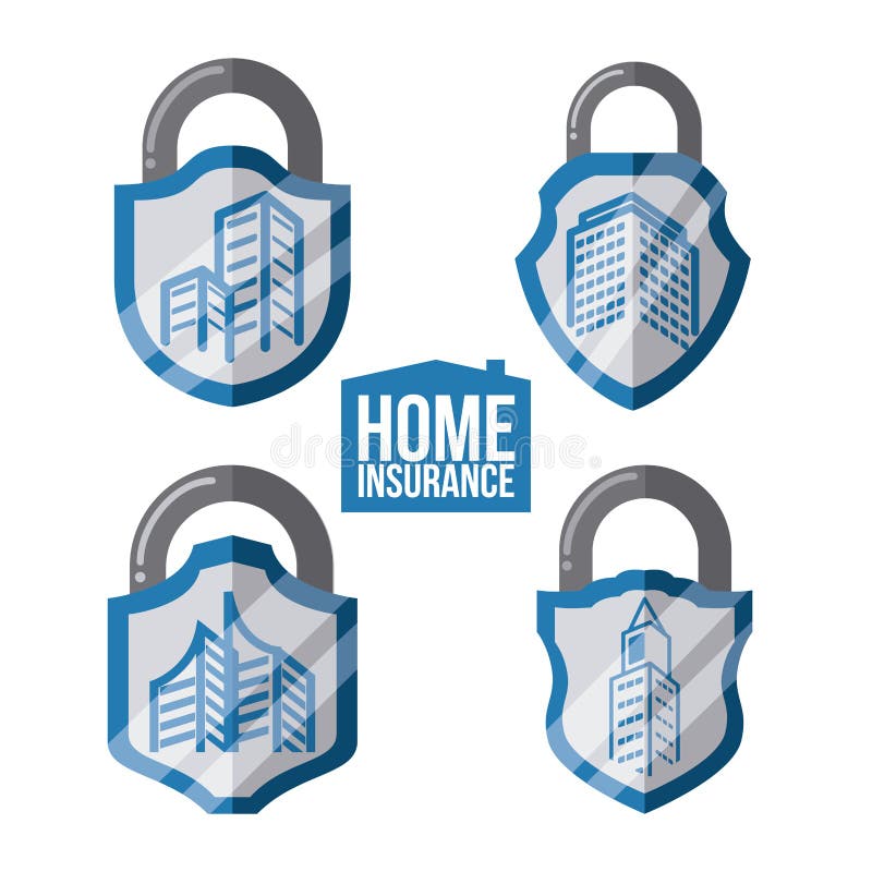 Home insurance design stock vector. Illustration of home - 46978414