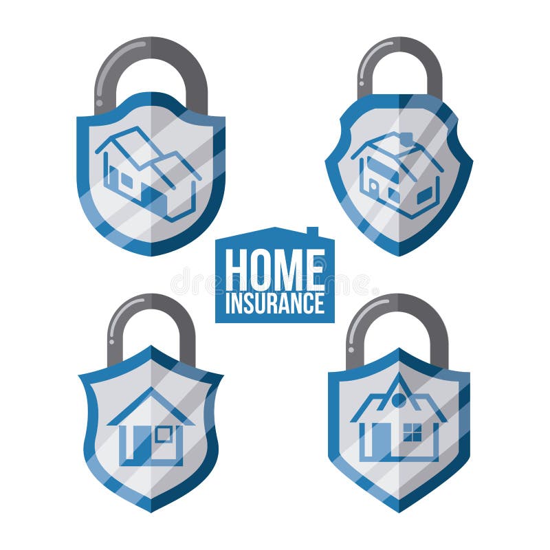 Home insurance design stock vector. Illustration of safe - 46978425