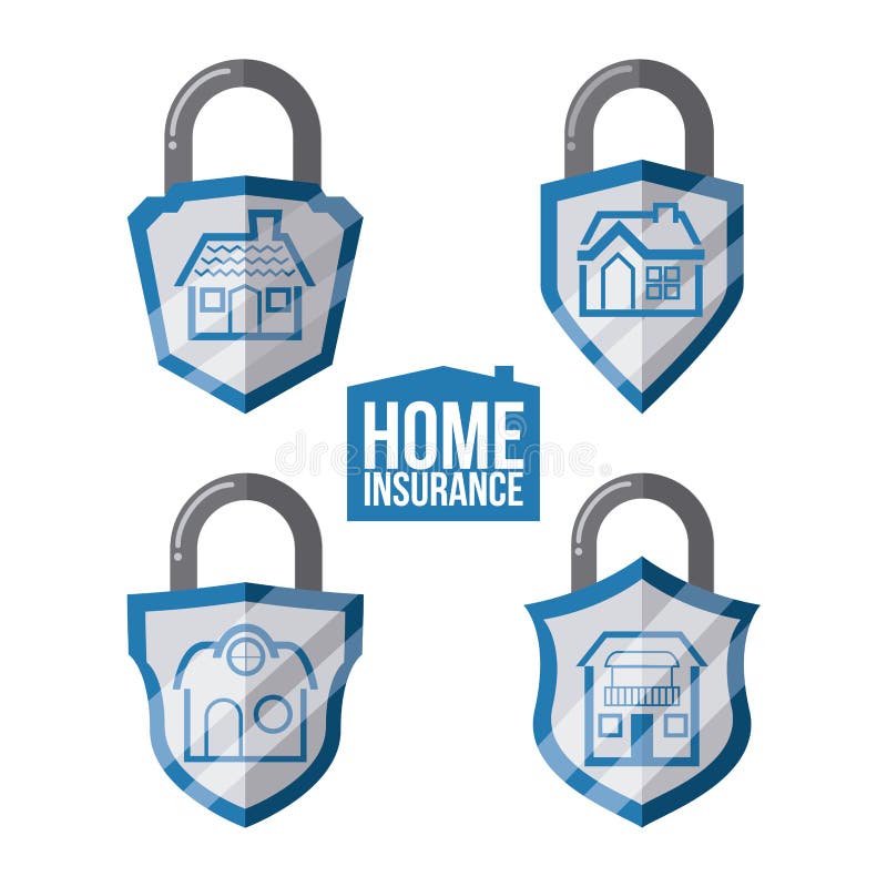 Home insurance design stock vector. Illustration of risk - 46978583