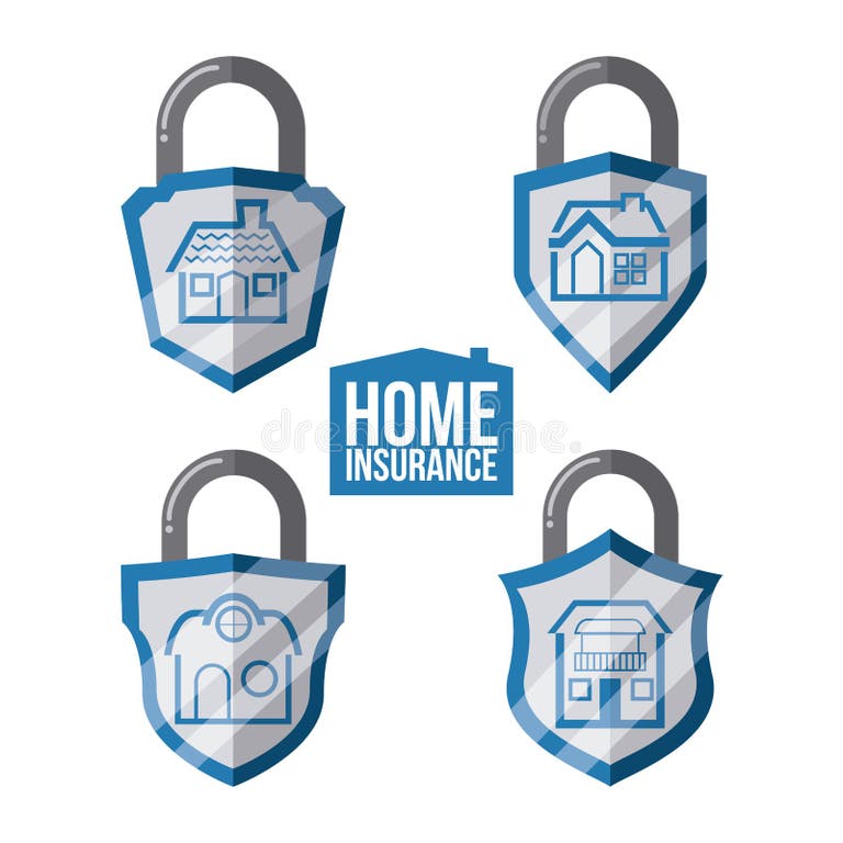 Home insurance design stock vector. Illustration of risk - 46978583