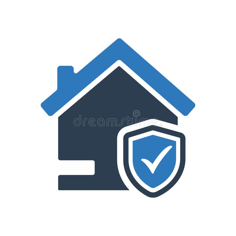 Home Insurance Icon. Symbol, Security. Stock Vector - Illustration of ...