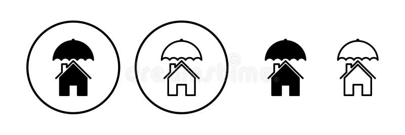 Home Insurance Icon . Home Shield Protect Logo Stock Vector ...