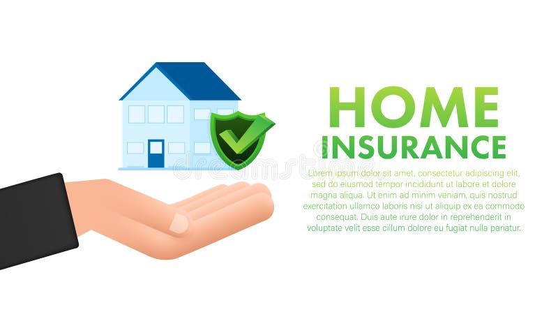 Home Insurance Policy Services. Home Safety Security. Vector Stock ...