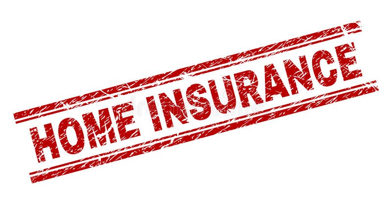 Scratched Textured HOME INSURANCE Stamp Seal Stock Vector ...