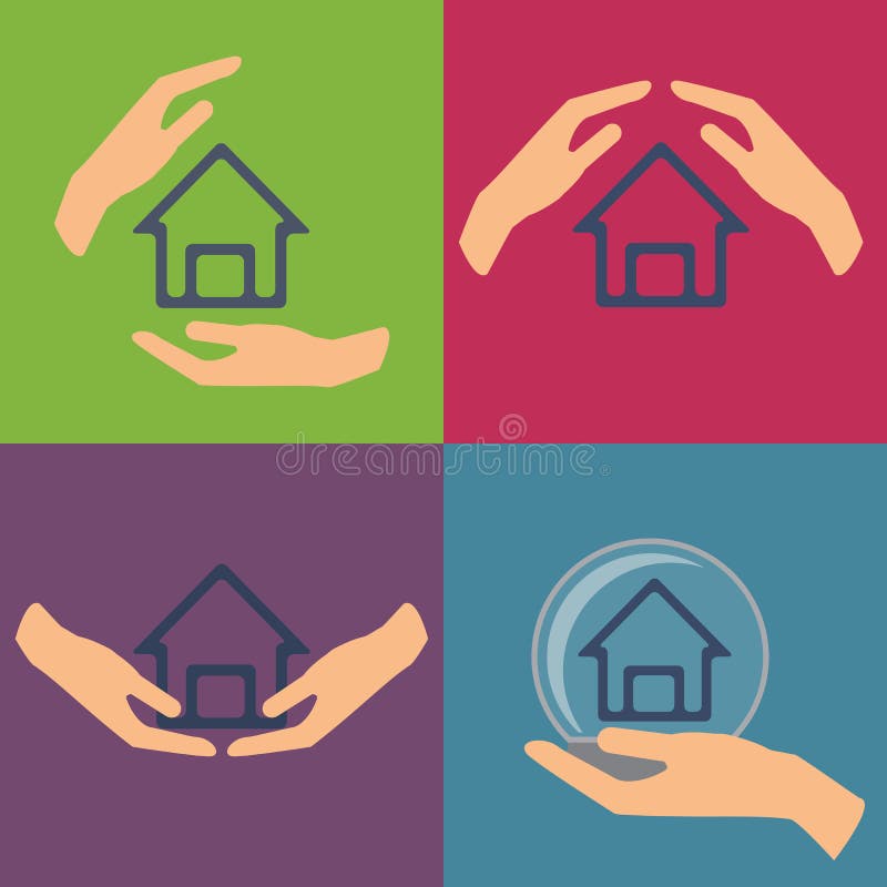 Home Insurance Vector Illustration Stock Vector - Illustration of ...