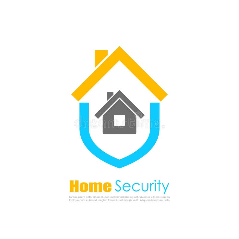 Home insurance vector logo stock vector. Illustration of estate - 83210899