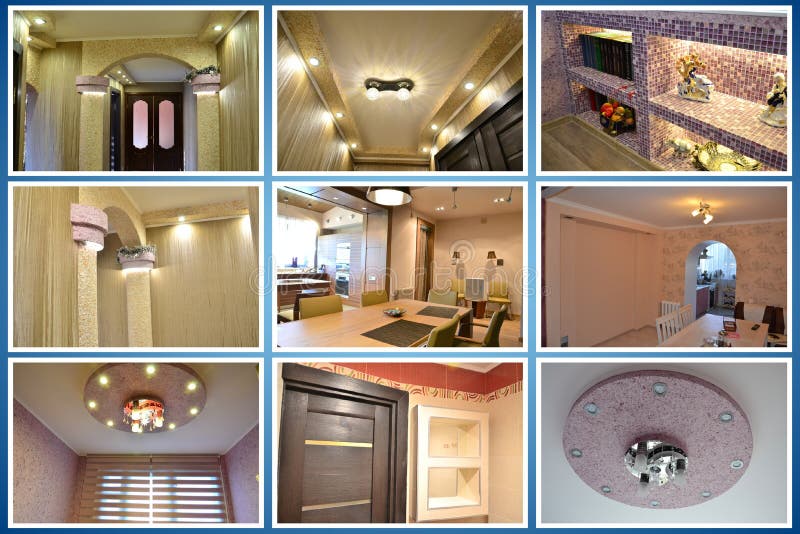 Home interior.Collage stock image. Image of washroom - 49337353